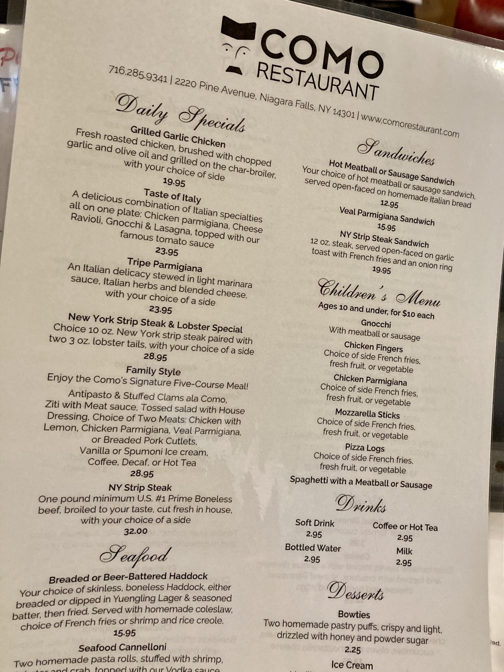 Como Restaurant and Deli Locations Officially Open in Niagara Falls and ...